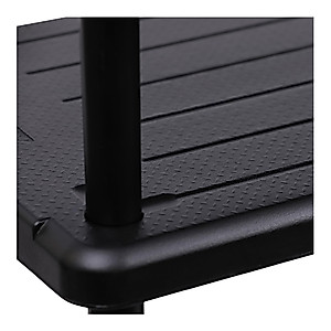 Iceberg ICE20853 Rough N Ready High Density Polyethylene Open Storage System, 36" Width x 74" Height x 18" Depth, 5 Shelves, Platinum