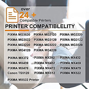 greencycle Remanufactured Ink Cartridge Compatible for Canon PG-240XL 240 XL CL-241XL 241 XL PIXMA MG3620 MG4220 MG3220 MG2220 MX392 MX432 MG3522 Printer (Black, 1 Pack ; Tri-Color, 1 Pack)