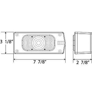 Optronics ST36RS Universal Mount Combination Tail Light, Passenger Side