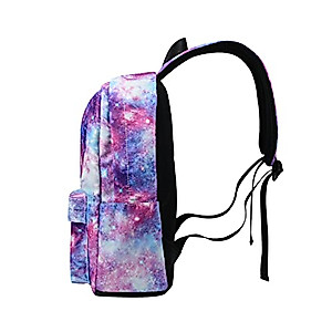 JIANLINST Backpack for Girls Teen Lightweight School Laptop Backpacks Bookbags for School College Student Pink-Blue