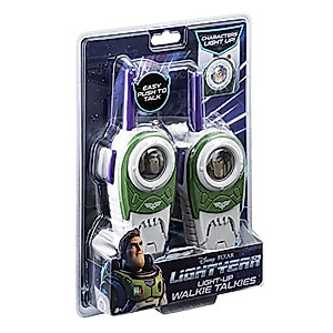 Disney Pixar Lightyear Toy Walkie Talkies for Kids, Indoor and Outdoor Toys for Kids with Light Up Graphics