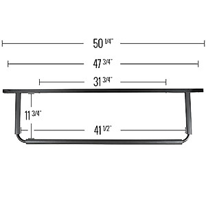 Apex TB-SEAT SUP-CR Board Overhead Storage Rack 16" or 24" On Center, Black
