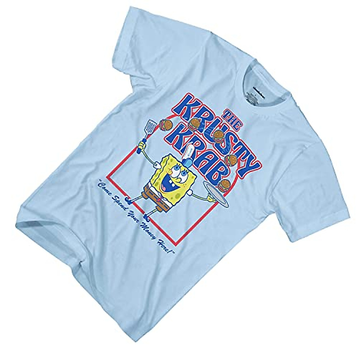 SpongeBob SquarePants Mens' The Krusty Krab Come Spend Your Money T-Shirt, 2X-Large