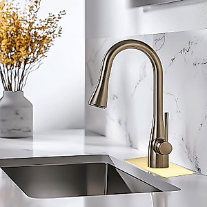 M METERXITY Faucet Deck Plate, 6 Inch Square Hole Cover Deck Plate for Bathroom/Kitchen Sink, 304 Stainless Steel Escutcheon Faucet Plate [Brushed Gold]