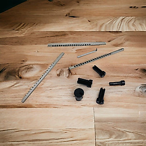 Prolinemax 9 Pieces HSS Keyway Broach Set Standard Cutting Bushings Shim Harden with Case