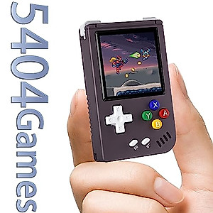 RG Nano Retro Handheld Game Console,RG Nano Portable Game Mini Aluminum Alloy with 1.54 Inch IPS Screen,rg Nano with 64G TF Card Pre-Installed 5405 Games Supports Clock Hi-fi Speaker