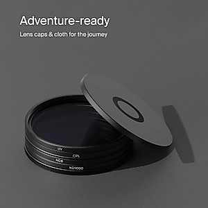 Urth 40.5mm 4-in-1 Lens Filter Kit (Plus+) - UV, CPL, Neutral Density ND8, ND1000, Multi-Coated Optical Glass, Ultra-Slim Camera Lens Filters