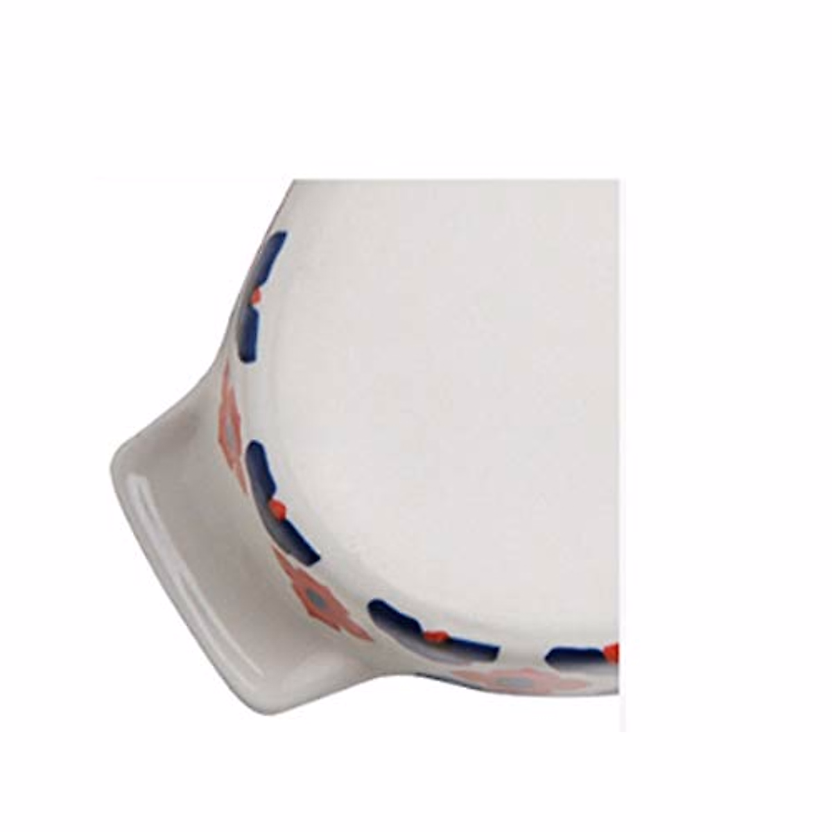 OSKOURW Soup Bowls Ceramic Plate Hand-Painted,Ware Bowl Baking Dishes Pizza Tray Western Food Plate Steak Salad Dishes Dinnerware Oven Rice Bowl (Color : 4)