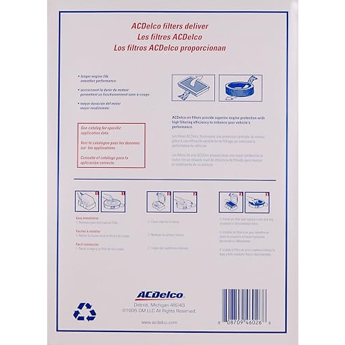 ACDelco GM Original Equipment A3212C Air Filter