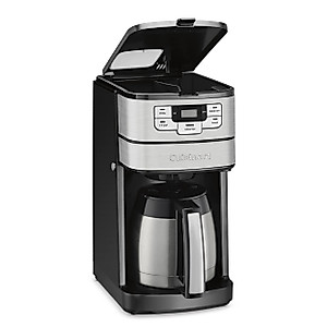 Cuisinart 10 Cup Coffee Maker with Grinder, Automatic Grind & Brew, Black/Silver, DGB-450