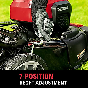 Powerworks XB 40V 21" Brushless Cordless Push Mower, Electric Self-Propelled Lawn Mower for Garden, with 4Ah Battery and Charger Included