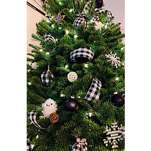 zorpia 15pcs 2 Inch Wicker Rattan Balls for Vase Filler, House Ornament, Christmas Tree Garden Wedding Party Coffee Table Decoration,Craft DIY (Blue Light-Blue White)