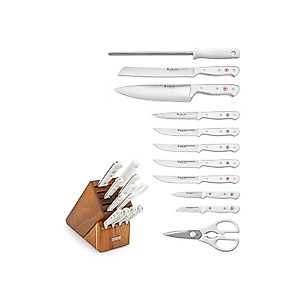 WÜSTHOF Gourmet White Twelve Piece Knife Block Set