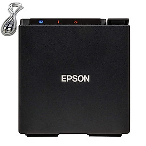 Epson TM-M10-002 Thermal Wired POS Receipt Printer, Black - USB Connectivity - 150mm/s, 203 dpi, 2.26" Label Width, Auto-Cutter, Monochrome