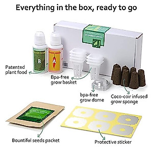 Heirloom Salad Greens Pod with Seed for Aerogarden Harvest, 7-Pods(350 Seeds+, Include Green Leaf Lettuce, Paris Island Lettuce, Buttercrunch Lettuce, Arugula, Broccoli, Green Chard, and Spinach)