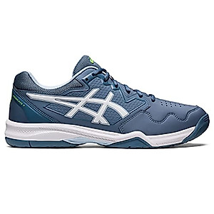 ASICS Men's GEL-DEDICATE 7 Tennis Shoes, 10.5,Steel Blue/White