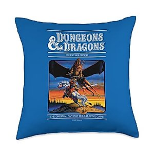 Dungeons & Dragons Vintage Expert Rulebook Throw Pillow, 18x18, Multicolor