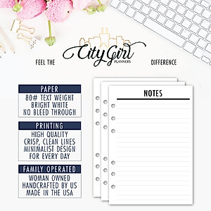 Pocket Menu Planner Planner Insert Refill, 3.2 x 4.7 inches, Pre-Punched for 6-Rings to Fit Filofax, LV PM, Kikki K, Moterm and Other Binders, 30 Sheets Per Pack