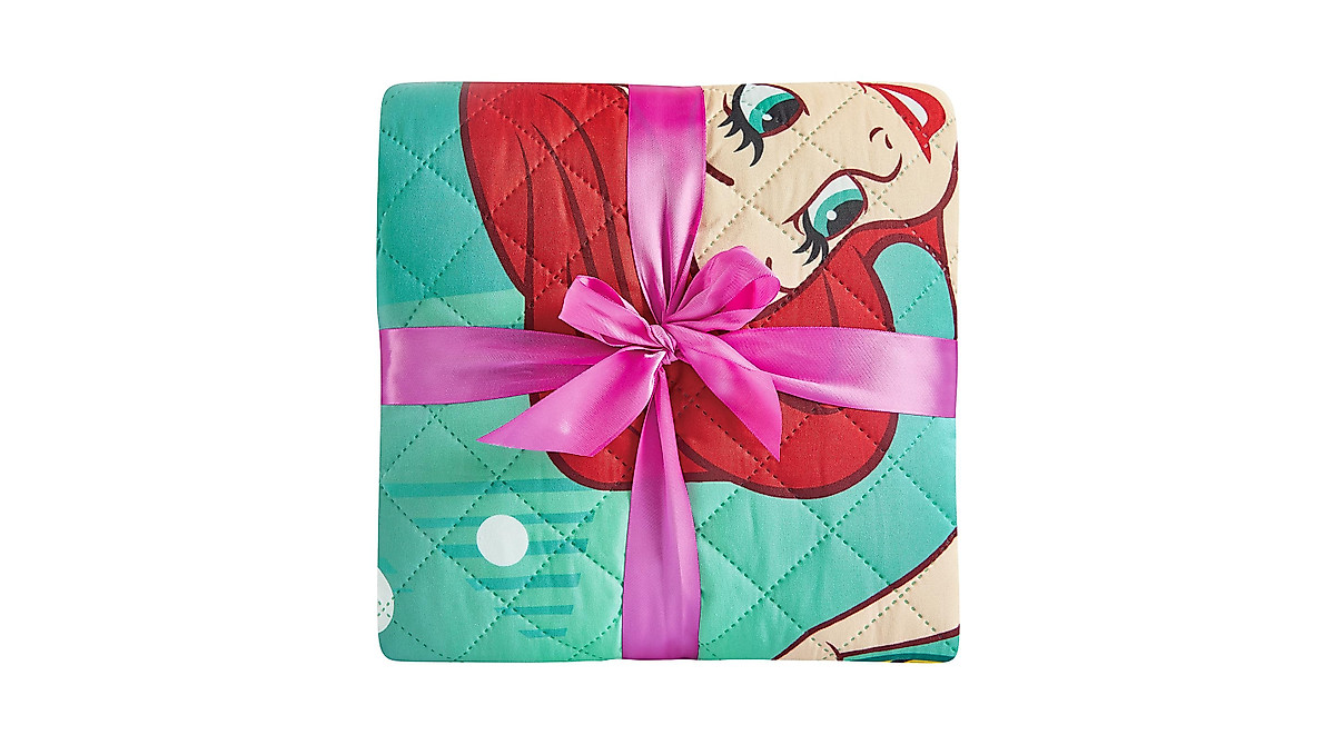 Disney Little Mermaid Twin Bedspread Set for Kids - Ariel Bedding