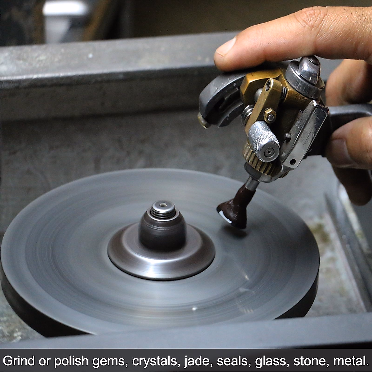 uxcell Diamond Sanding Grinding Disc, 8-Inch (200mm) Grit 120 No Center Hole, Flat Lap Disk Polishing Discs Abrasive Wheel for Gemstone Tile Porcelain Glass Stone Metal