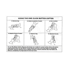 Tao Xiong Simple One Click Stick Butter Cheese Cutter - Butter Dispenser to Store Butter for Making Bread, Cakes, Cookies (Yellow)