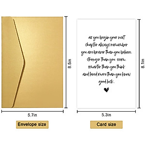 Obbyidk New Chapter Card for Men Women, New Job Card for Coworker, Good Luck Card, Congratulation Card for Graduates, Graduation Card for Child