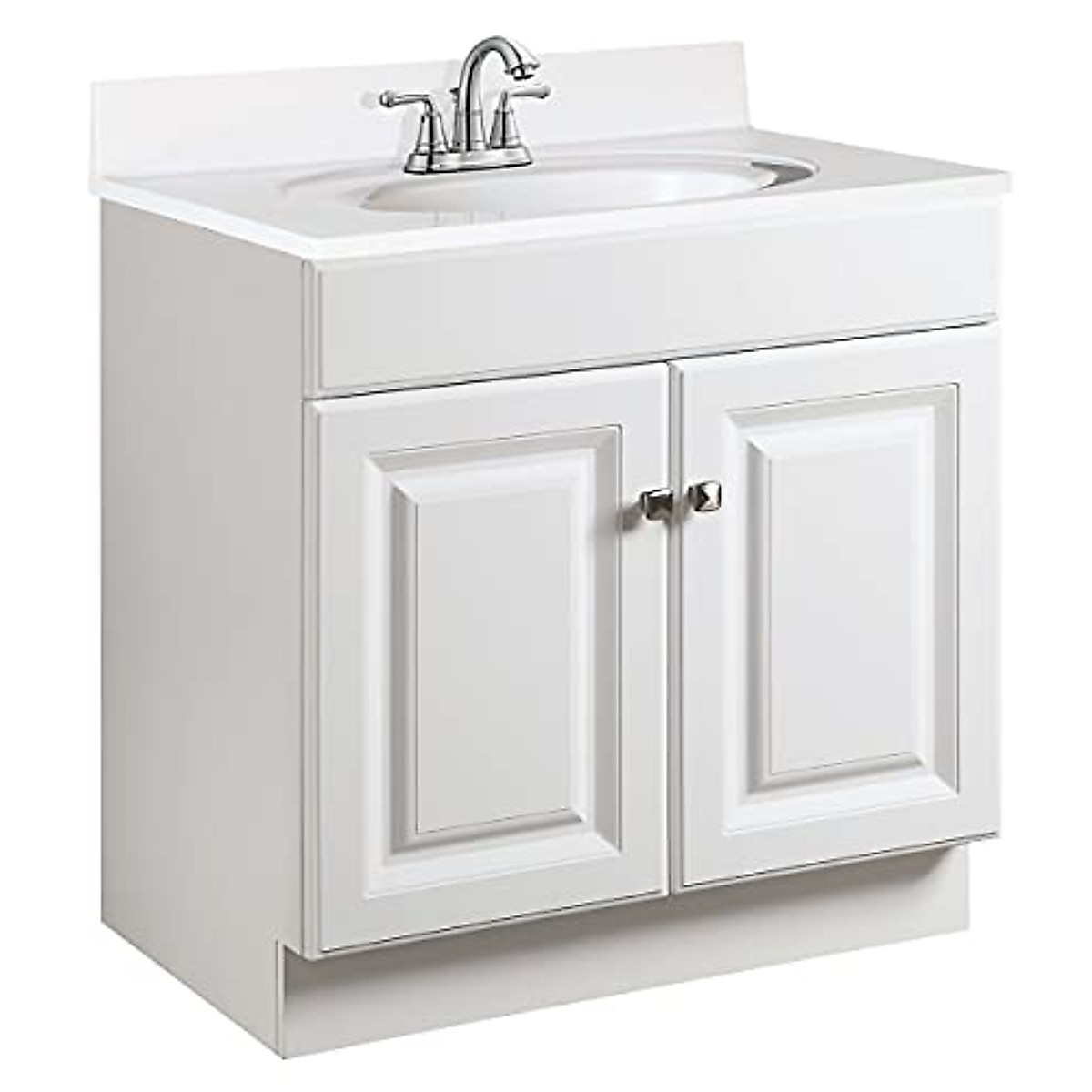 Design House 597153 Wyndham Unassembled Bathroom Vanity Cabinet Without Top, 30 x 21/2 Door, White