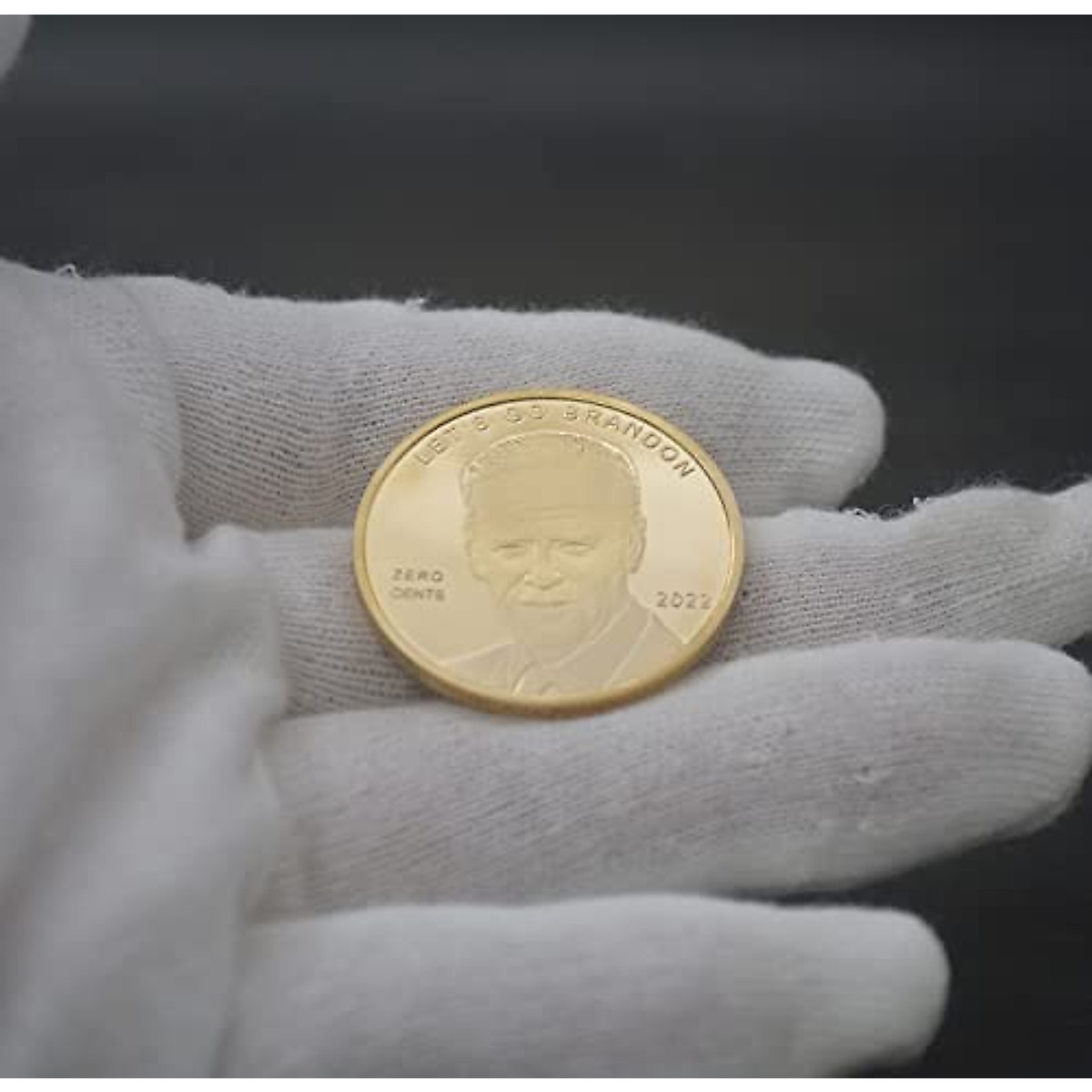 2022 Joe Biden Zero Cents Novelty Penny Coin - Let's GO Brandon FJB Coin