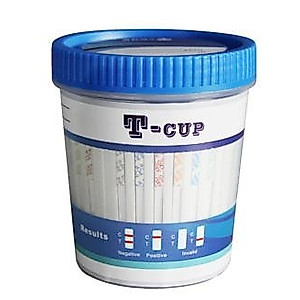 10 Panel T-Cup Multi Drug Urine Test Kit (500)(Multiple Quantities)(COC/THC/OPI/BZO/MAMP/TCA/OXY/BUP/BAR/MTD)