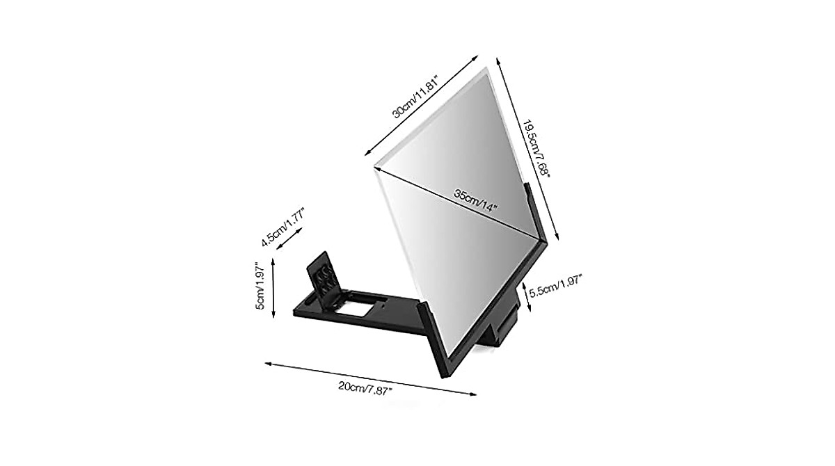 YFQHDD 14 Inch 3D Screen Amplifier for Phones
