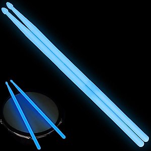 5A Luminous Light Up Drum Sticks, Luminous Light Up Drumsticks, Bright Luminous Glow in The Dark Drumsticks, Bright Light Up Drum Sticks (Blue)