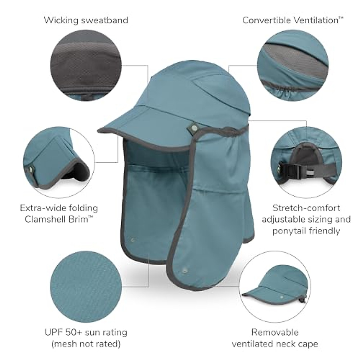 Sunday Afternoons Sun Guide Cap, Quarry, Large-X-Large