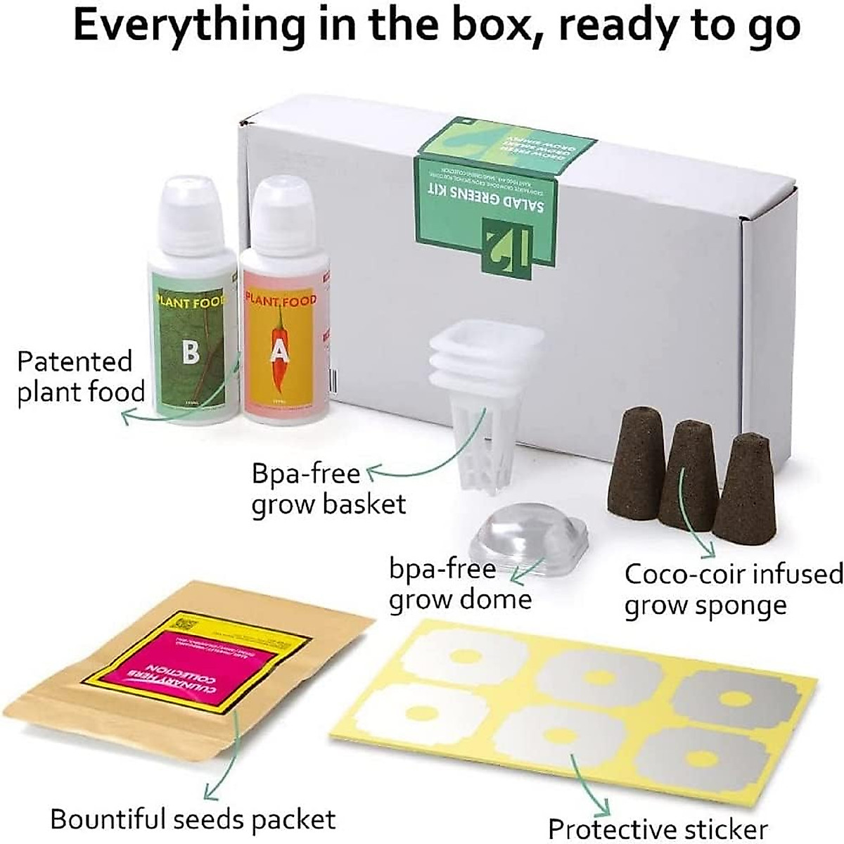 Herb Hydroponic Seeds for aerogarden Hydroponics Growing System, 3-Pod (350+ Seeds Include Basil, Parsley, Oregano, Thyme, Mint, Cilantro, and Dill)