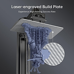 ANYCUBIC Resin 3D Printer, Photon Mono 2 3D Printer with 6.6" Monochrome LCD Screen Fast Printing, Upgraded LighTurbo Matrix, 6.49'' x 5.62'' x 3.5'' (HWD) 3D Printing Size