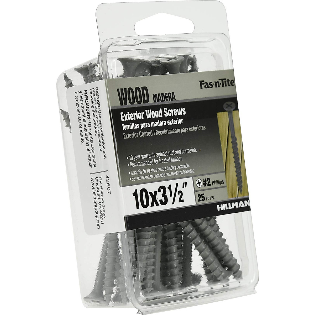 TV Non-Branded Items (Home Improvement) 42607 HILLMAN FASTENERS Extension Wood Screw (20 Pack), 10 x 3.5"