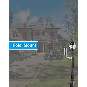 Universal Adjustable TV Antenna Mount 14" Inch Weather Proof J Pole, Wireless Bridge Bracket Mount for Outdoor Point to Point AP Access Point Client Bridge CPE, Antenna Mounting Pole, 1-Pack