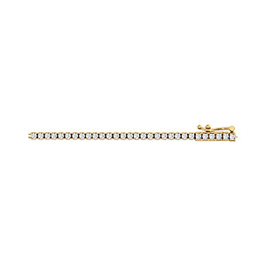 2 Carat Diamond Tennis Bracelet in 10K Yellow Gold (7.5 Inch)