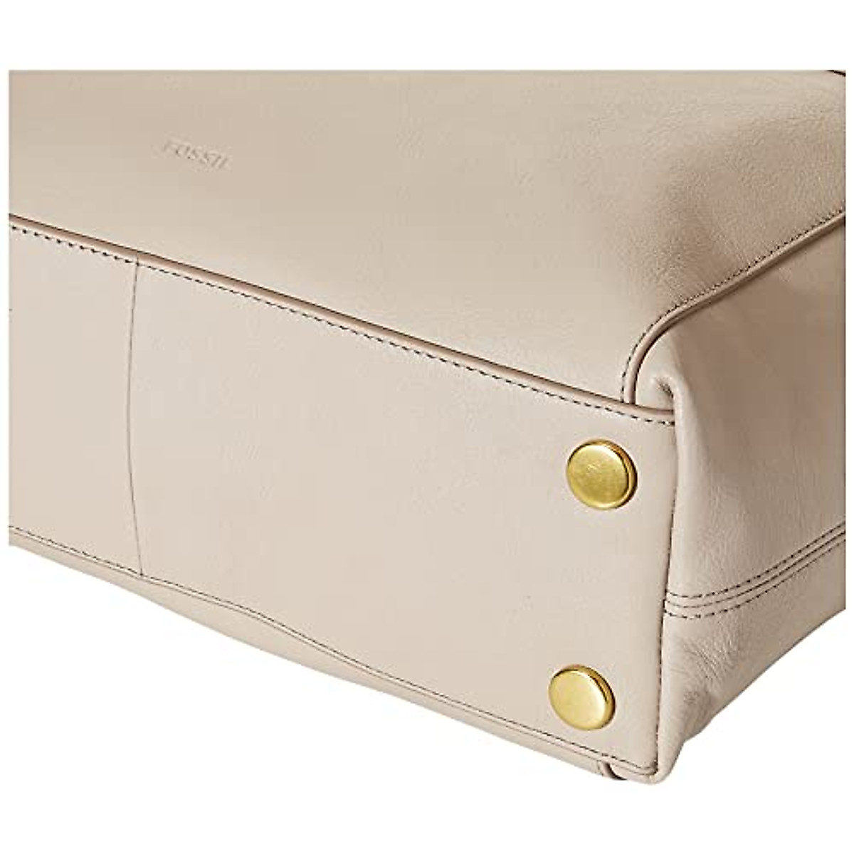 Fossil Women's Jacqueline Eco-Leather Tote Bag Purse Handbag, Graystone (Model: ZB1502788)