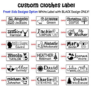 100PCS Custom Hanging Tag Wash Care Instruction Sew in Garment DIY Clothes Fabric Label 1.2×1.5" / 30×40mm