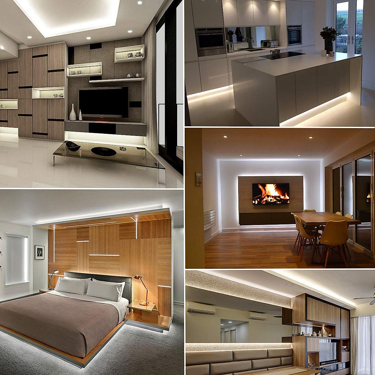 SURNIE Rope Lights Outdoor Waterproof Daylight-White: 540 LEDs 50ft Cuttable Outside Bright 110V Lighting 6000K Connectable Flexible Plug Thick Cool Clear Tube - Indoor Deck Patio Xmas Camping Décor