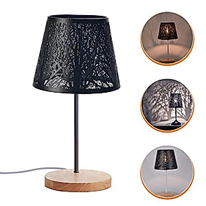 OSALADI Lamparas De Pie para Sala Tree Shadow Lamp Bedside Lamp Decorative Nightstand Lamp Desk Lamp Contemporary Style Small Accent Table Lamp for Living Room Bedroom Galaxy Lamp