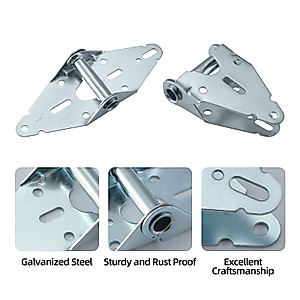 HOME MASTER HARDWARE Garage Door Hinge & Roller Tune Up Kit，Garage Door Hardware Kit for 16 x 7 or 18 x 7 Door