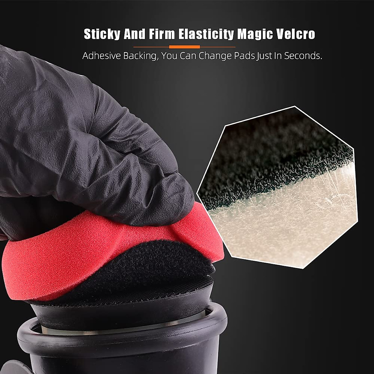 Dual Action Power System Tool, Forced Dual Action Polisher Adapter Detailing Tool with 3Pcs Polishing Pads For Cordless Drill for Car Polishing, Buffing, Waxing and Compounding -DAPSTS3