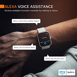 aeac Smart Watch for Women/Men, Fitness Watch, Alexa Built-in & Stable Bluetooth Call, with Heart Rate/SpO2/Sleep Monitor, 100 Sports, IP68 Waterproof Smartwatches for iOS Android