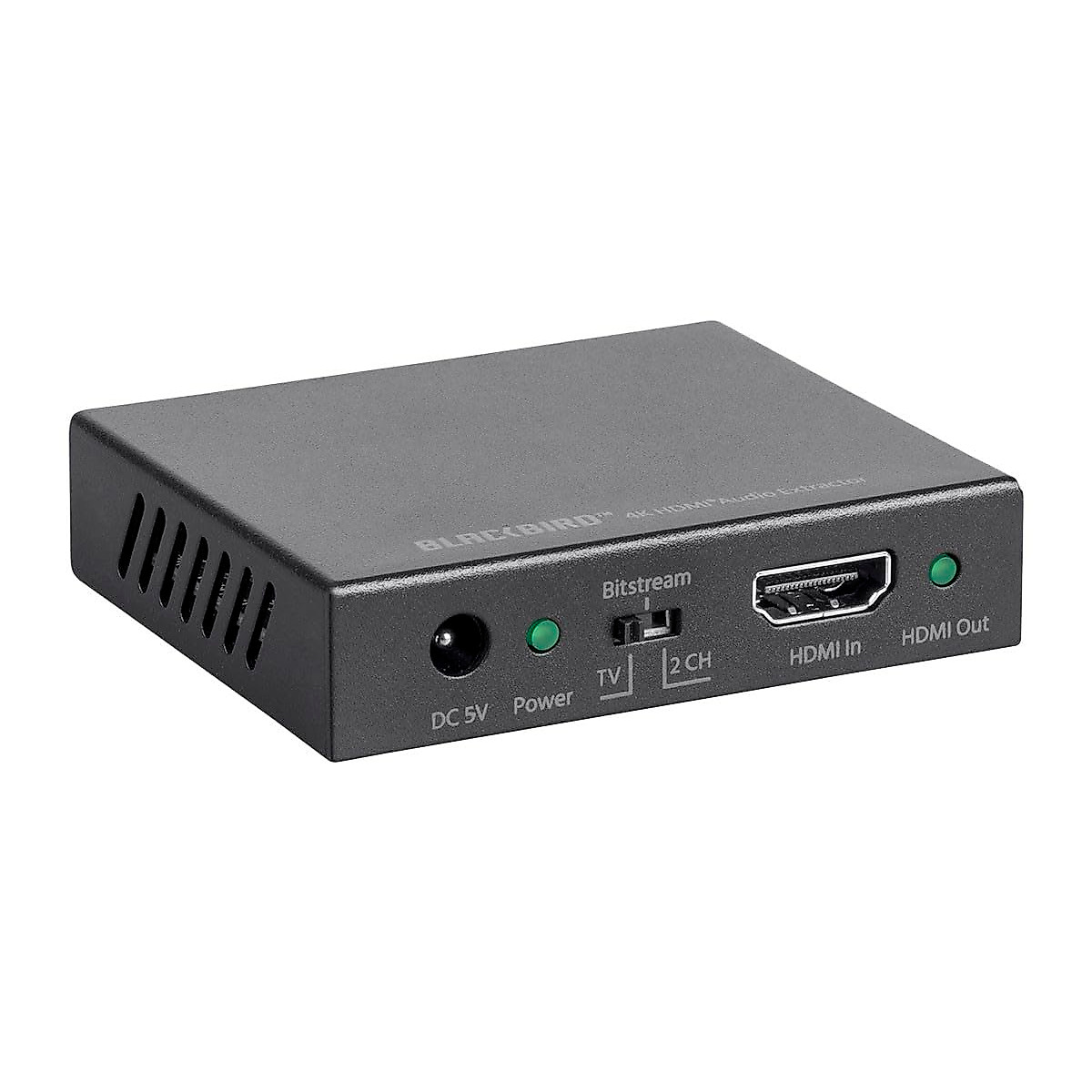 Monoprice Blackbird 4K HDMI Audio Extractor - 18Gbps, HDCP 2.2, 4K@60Hz, YCbCr 4:4:4, Digital And Analog Out