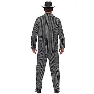 Fun Costumes - Adult Wide Pin Stripe Gangster Plus Size 1920s Gangster Suit Costume 3X