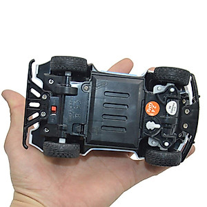 Blomiky 4WD 9MPH High Speed Racing RC Car 1/43 Scale 2.4GHz Electric Mini Remote Control Truck Vehicle D143 Orange