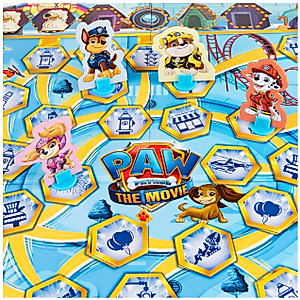 PAW Patrol: The Movie, 4-Game Adventure City Pack Memory Match, Pop-Up, Wooden Dominoes, & Lookout Games, PAW Patrol Toys for Kids Ages 4 and up