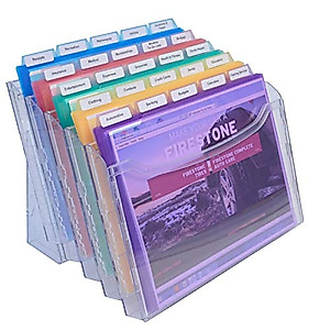 Ultimate Office StationMate StepUp File Desktop Organizer with PocketFiles (Includes 25, 5th-Cut PocketFiles)