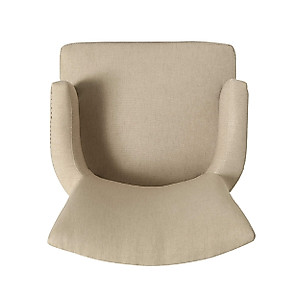 Great Deal Furniture May Traditional Home Office Chair, Wheat and Chrome